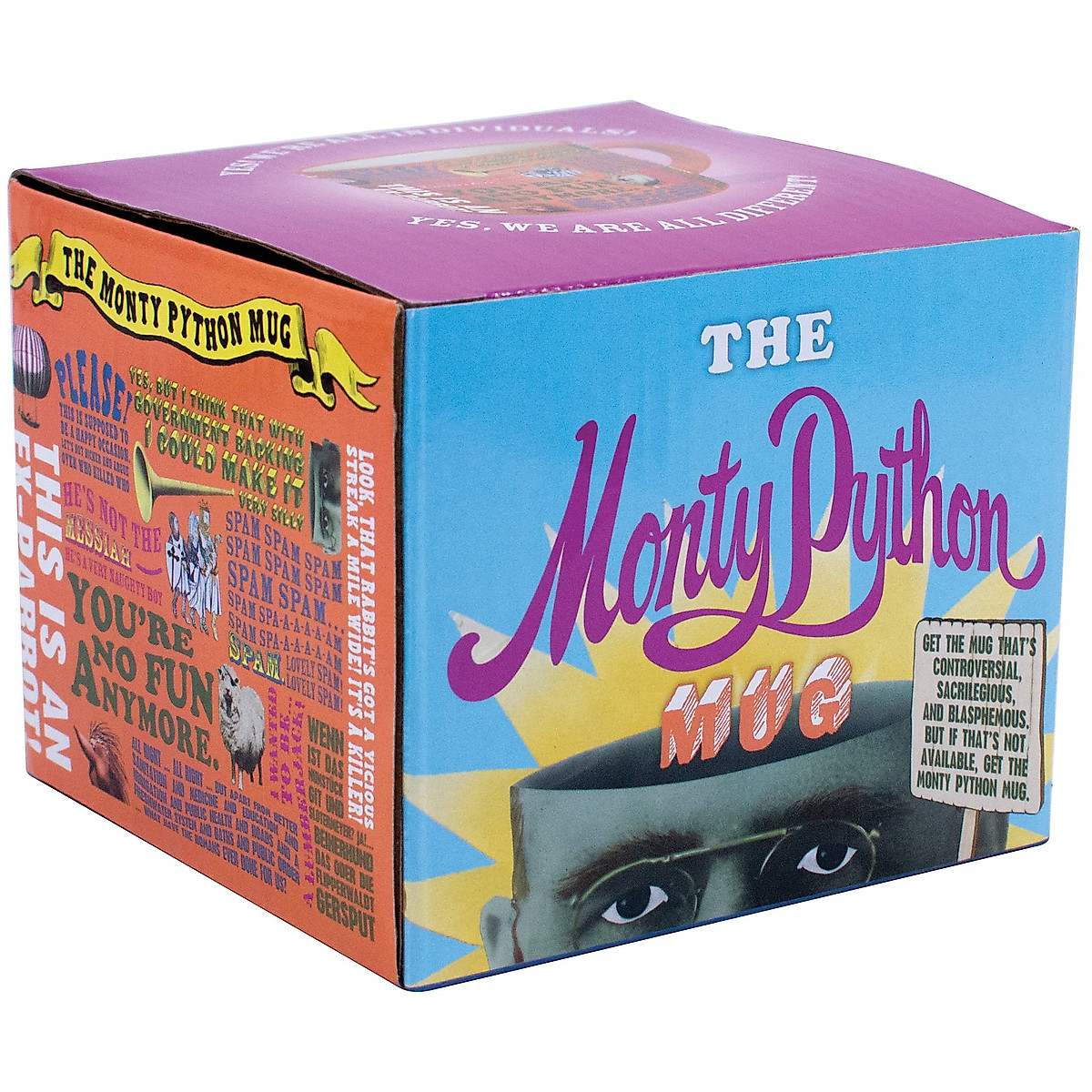 Monty Python Quotes Coffee Mug - Quotes from The Flying Circus as Well as Monty Python's Best Movies - Comes in a Fun Gift Box - by The Unemployed Philosophers Guild, 12 ounces