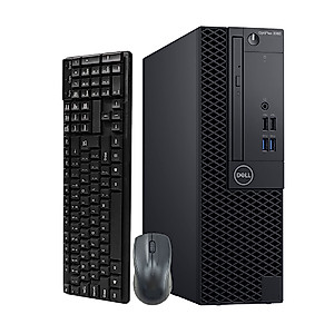 Dell Optiplex 3060 SFF Computer Desktop PC, Intel Core i5-8400 2.80GHz Processor, 8GB DDR4 Ram, 256GB NVMe SSD 1TB Hard Drive, HDMI, Wireless Keyboard Mouse, WiFi & Bluetooth, Windows 10 (Renewed)