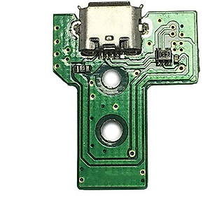Rymfry USB Charging Port Socket Board with Flex Ribbon Cable Screwdriver for PS4 JDS-030 JDS 030 Controller