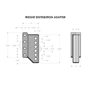 BulletProof Hitches Heavy Duty Weight Distribution Adapter