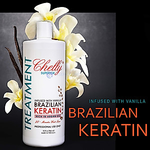 Chelly Superior Brazilian Keratin (Vanilla) 32 fl oz. & Clarifying Shampoo 16 fl. oz. COMBO