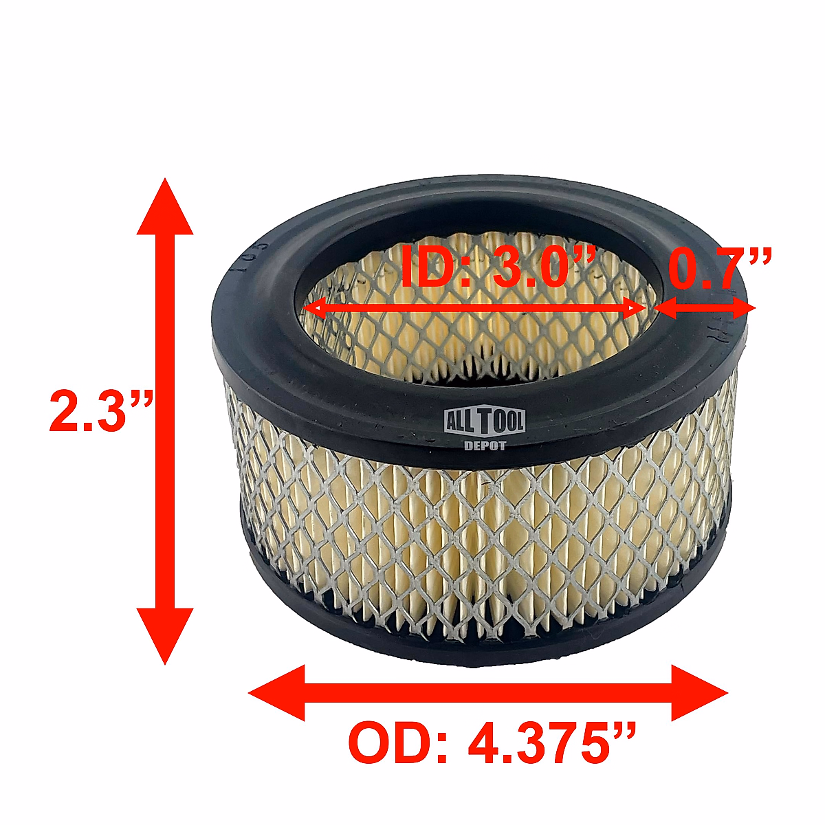 Air Compressor Air Intake Filter Elements #14 A424 Compatible for Ingersoll Rand 32170979, SS5, 2340, 2475 (2 Pack)