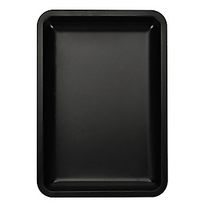 HISYI Stainless Steel Cosmetic Storage Tray Nail Art Equipment Plate Doctor Surgical Tray Nails Art Dish Tools Accessories Stainless Steel Jewelry Tray, Black