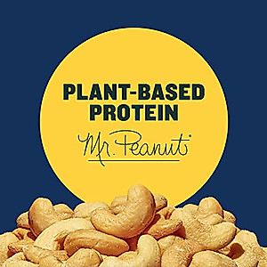 PLANTERS Deluxe Salted Whole Cashews, Party Snacks, Plant-Based Protein 33oz (1 Container)