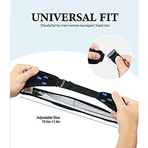 Voerou Sleep Headphones, Adjustable Bluetooth Headband Headphones, Ultra-Long Play Time Sleeping Headphones with Built in HD Hi Fi Speakers, Perfect for Sleep, Workout, Tennis, Yoga, Travel, Insomnia