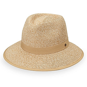 Wallaroo Women’s Petite Gabi Fedora – UPF 50+ – Lightweight – Adjustable – Packable – Extra Small – Beige