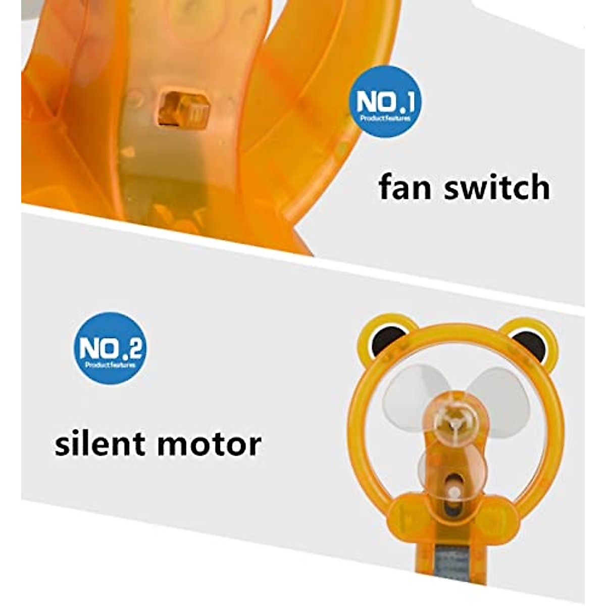 XIYUAN Portable Handheld Water Misting Fan- water spray fan-Misting Fan- Battery Operated Water Spray Mist Fan, Mini Fans for Travel, Outdoors, Hiking (Blue)