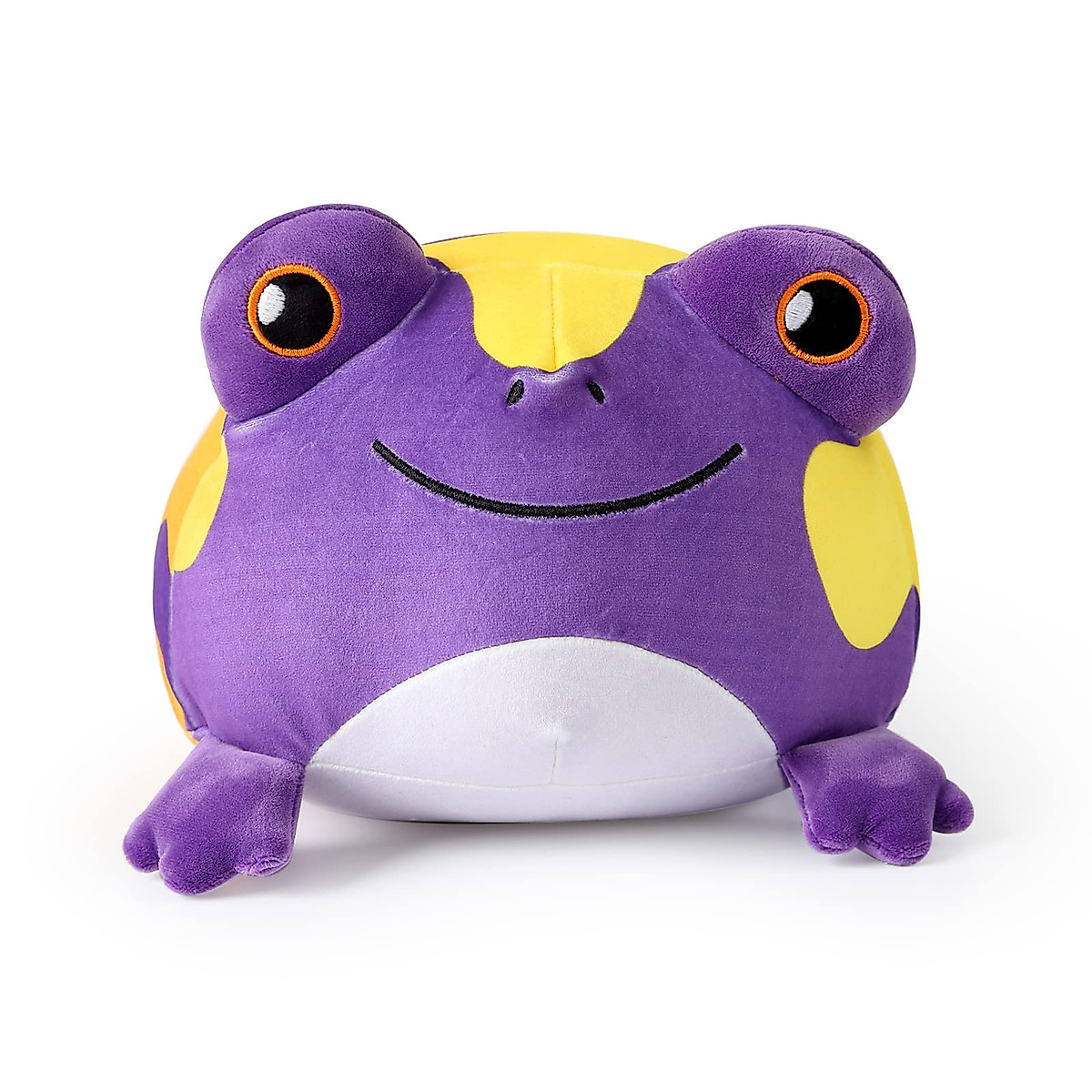 Ditucu Cute Frog Plush Pillow Mommy 14 inch with 2 Babies Plushie Super Soft Kawaii Stuffed Animal Toys Crown Frogs Decor Gifts for Kids Green (Frog Family)