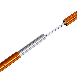 Health Gear Tent Pole Repair Kit, 3.6m Aluminium Alloy Tent Pole Segments Replacement Tent Building Supporting Rod for Camping Hiking Backpacking Tent, 2pcs