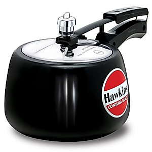 Hawkins CB30 Hard Anodised Pressure Cooker, 3-Liter, Contura Black