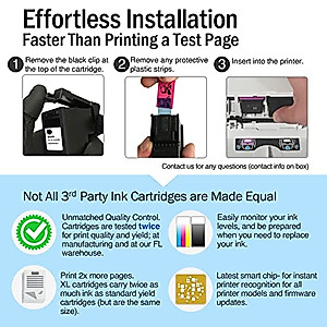 Limeink Remanufactured Ink Cartridge 60XL 60 XL Replacement for HP Envy 100 110 120 Photosmart c4680 c4780 c4795 d110 Deskjet d2680 f2430 f4280 f4440 f4480 f4580 Printer (2 Black, 2 Color)