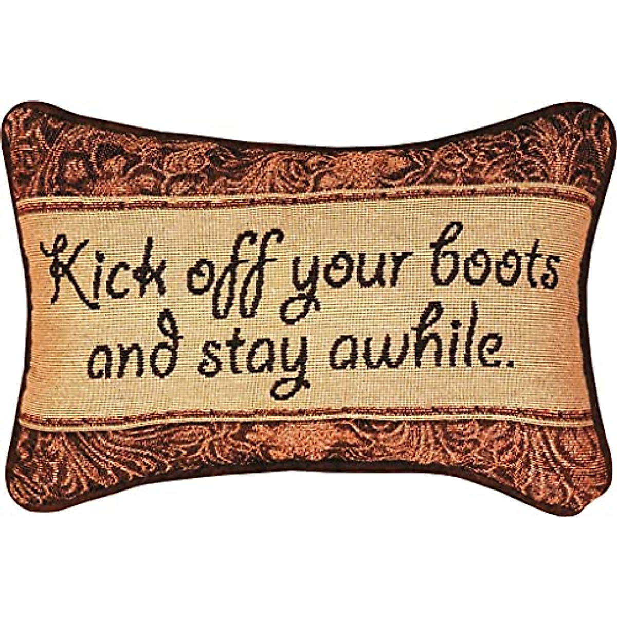 Manual 12.5 x 8.5-Inch Decorative Throw Pillow, Kick Off Your Boots