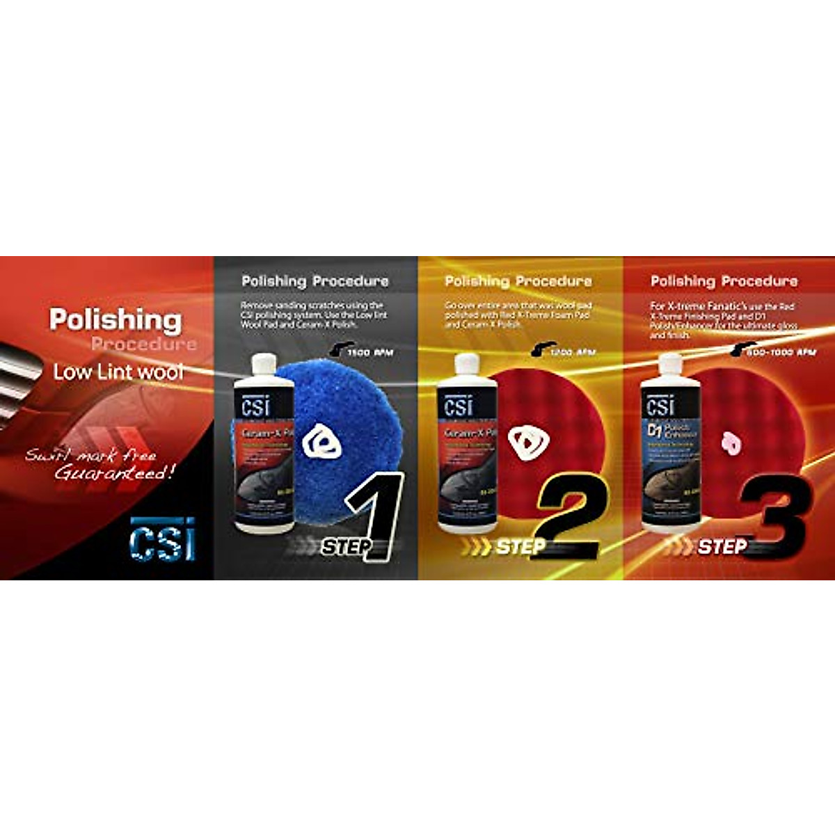 CSI Blue Tiger Wool Pad 62-307