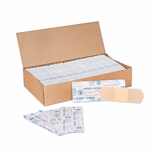 American White Cross Adhesive Bandages, Sheer Strips, 1" x 3" | Bulk Case of 1500 | Sterile, Breathable and Multi-Purpose for School Nurses, Businesses, and First Aid Kits