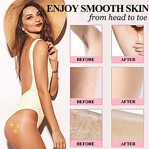 JNATER Facial Hair Removal for Women - Painless Hair Removal Device (Rechargeable), Portable Facial Hair Remover for Women Face, Upper Lip, Chin, Arms and Peach Fuzz with Light (Pink)