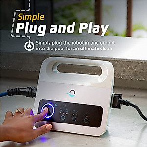 Dolphin Proteus DX4 Automatic Robotic Pool Vacuum Cleaner Includes Caddy for Easy to Transport and Storage, Ideal for In-Ground Pool up to 50 FT in Length