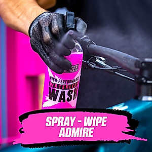 Muc Off Waterless Wash, 750 Milliliters - High-Performance, No Rinse Bike Cleaning Spray That Cleans and Polishes - Suitable for All Types of Bicycle