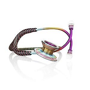MDF Instruments MD One Epoch Lightweight Titanium Stethoscope, Adult, Free-Parts-for-Life, Thor Tube, Kaleidoscope Chestpieces-Headset, MDF777TTHKL