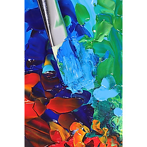 Mont Marte Acrylic Paint Set 24 Colours 36ml, Perfect for Canvas, Wood, Fabric, Leather, Cardboard, Paper, MDF and Crafts