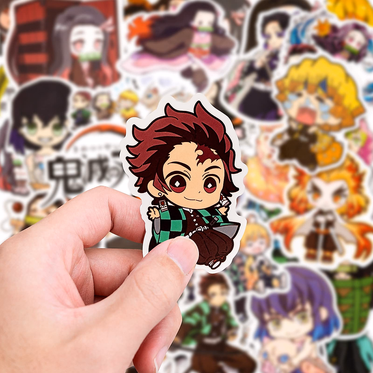 Birthday Party Supplies, 100Pcs Party Favors, Include 10 Gift Case,10 Bracelets,10 Button Pins, 10 Silicone Wristband, 10 Key Chains and 50 Stickers for Kids Anime Themed Party