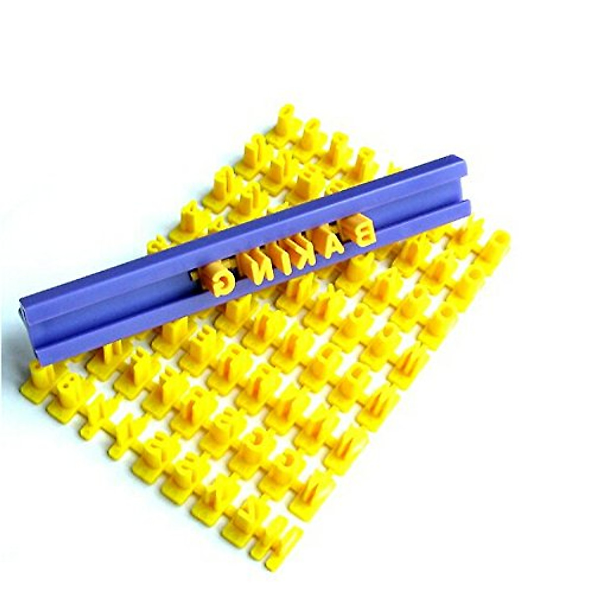 Gracelife 73 pcs Alphabet, Number, Letter Symbols Biscuit Fondant Cake/Cookie Stamp Impress Embosser cutter - Mold Tool Set