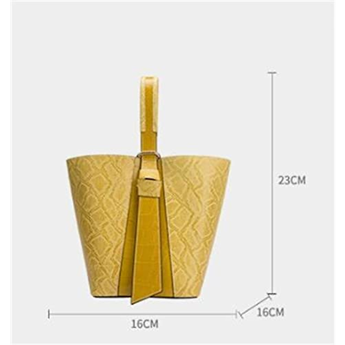 ZLXDP Women's Leather Handbags Women's Bucket Tote Bags Shoulder Messenger Bags (Color : D, Size