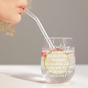 Bestt Friend Gifts For Women,Christmas Gifts for Women Friend,Friendship Gifts for Women Friends,Birthday Gifts for Best Friend,Unique Friend Gifts For Sister Bestie Female Wine Glass