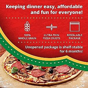 Golden Home Bakery Products Ultra Thin Pizza Crust, 12" (3 Pack)
