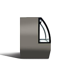 EMKK 18 Cu.Ft. 47.2''L Commercial Countertop Refrigerator, Display Refrigerator Pastry Display Case w/LED Lighting Automatic Defrosting Air-cooling Rear Sliding Door for Cafe Restaurant, ETL Certified