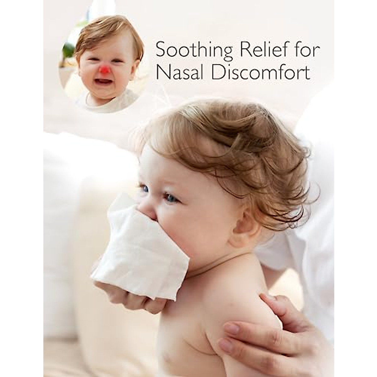 Baby Wipes, Momcozy Saline Nose and Face Baby Wipes, Made Only With Natural Saline, Mild and Non-irritating, 100% Biodegradable, Unscented & Hypoallergenic for Sensitive Skin, Portable, 180 Count (Packs of 6)