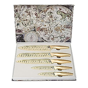 SDQF Knife Set Sharp Stainless Steel Professional Chef Cutlery Steak Kitchen Knives Kitchen decor Knife set Chef knife Kitchen utensils set Kitchen knife set Kitchen accessories Knife set with b