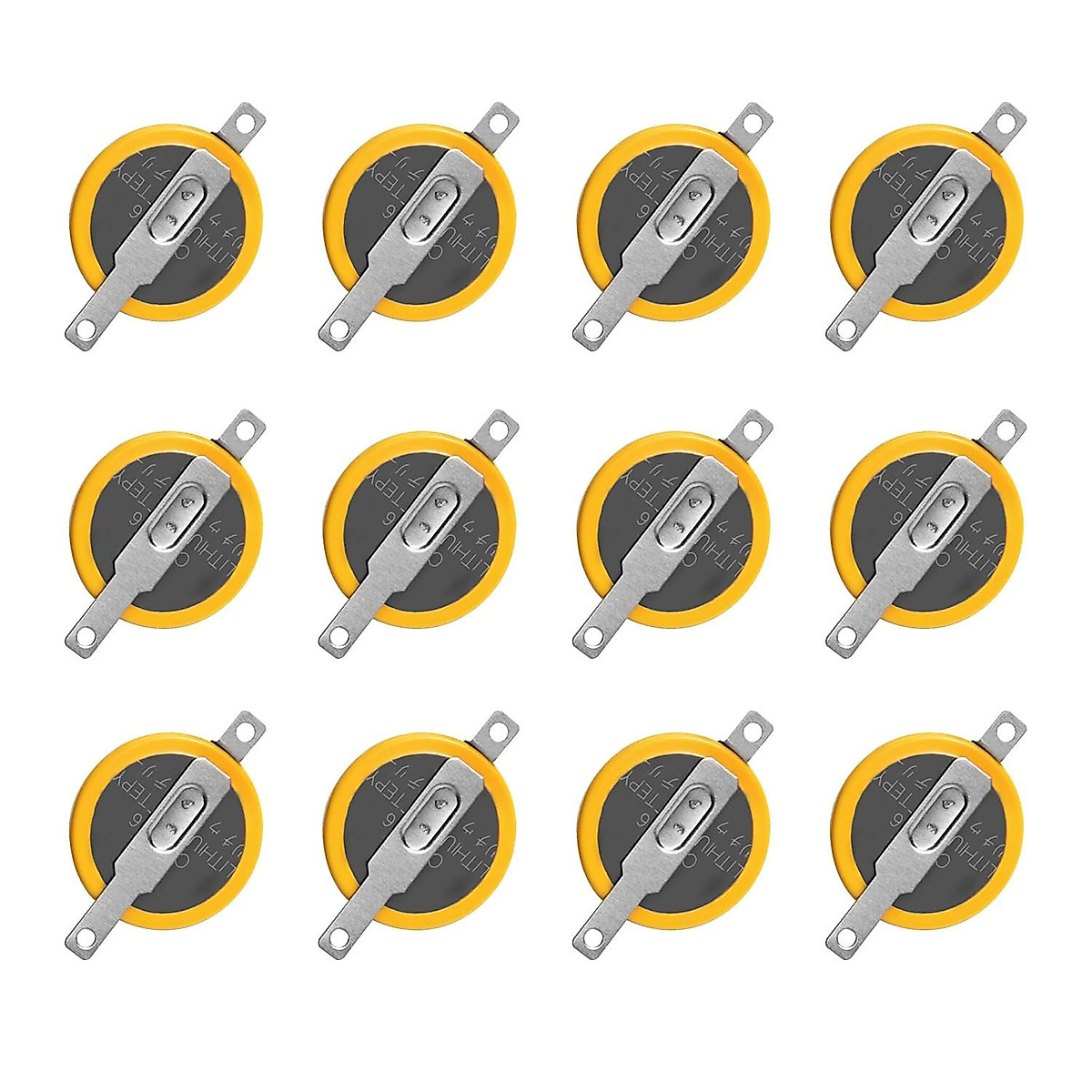 12 Pack CR1616 Battery, CR1616 3V Button Cell Lithium Battery with Solder Tabs for for Pokemon, Gameboy Color, GameBoy Advance Game Battery Replacement