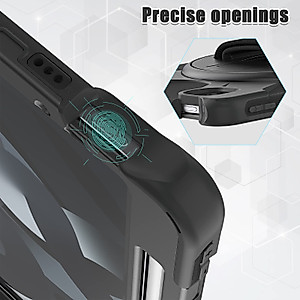 ZenRich iPad Air 5th Generation Case 2022, iPad Air 4th Generation 10.9 inch Case with Pencil Holder/Stand/Hand Strap/Shoulder Belt, Shockproof Case for iPad Air 10.9'',Black