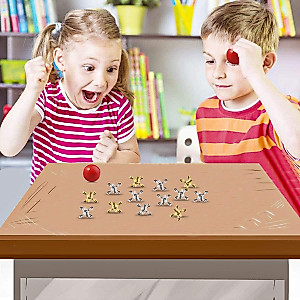 Neo LOONS 3 Sets Retro Metal Jacks and Ball Game Kit - 3 Pcs Red Rubber Balls & 30 Pcs Gold and Silver Metal Jacks, Classic Game of Jacks for Party Favor, Game Prizes, Kids and Adult