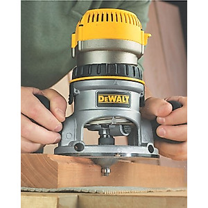 DEWALT Router, Variable Speed, Fixed Base, 2-1/4 HP (DW618K) , Yellow