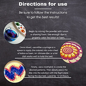 PRO Chemical Disc Golf Dye Starter Kit | Personalize Your Discs However You Want | Perfect for Beginners to Disc Dyeing | Stand Out from The Crowd | Pro Chem Disc Golf Dye Powder | 6