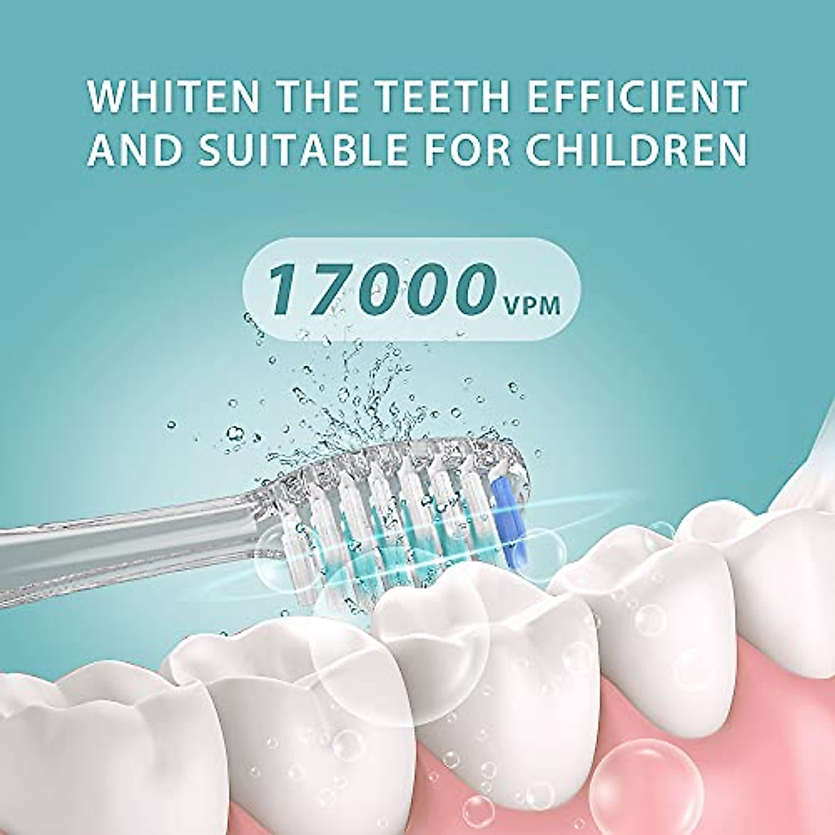 Kids Electric Toothbrushes,Sonic Battery Powered Tooth Brush with Smart Timer,Waterproof Deep Clean for Children and Toddlers Age 3+,Travel with 3 Soft Brush Heads,Cute Colorful LED Light (Green)