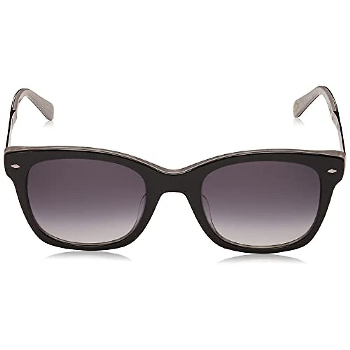 Fossil Women's FOS 2086/S Rectangular Sunglasses, Black White, 51mm, 22mm