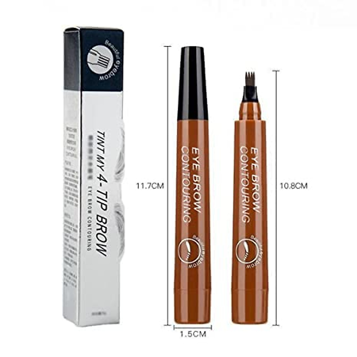 Professional Eyebrow Pencil, Waterproof, Easy and Easy to Shape Eyebrows, Long Lasting, Eyebrow Pencil (dark brown)