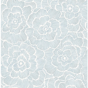 NuWallpaper NUS4048 Saraya Peel & Stick Wallpaper, Blue