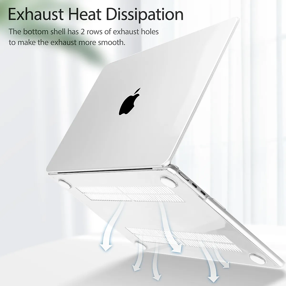 Mektron Case for MacBook Air 15 INCH 2024 M3 A3114 /2023 M2 A2941 Case with 15.3" Liquid Retina Display & Touch ID Cover, Plastic Hard Shell with Screen Protector, Crystal Clear