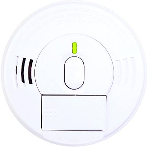 Kidde Smoke Detector, Hardwired Smoke Alarm with Battery Backup, Front-Load Battery Door, Test-Silence Button,(Pack of 2) White