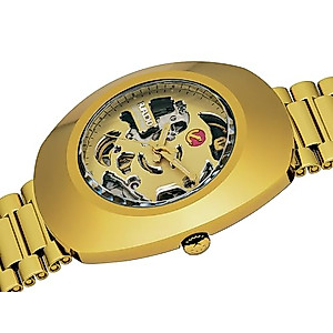 Rado DiaStar Original Swiss Automatic Watch with Stainless Steel Strap, Gold, 21 (Model: R12064253)