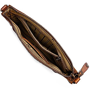 Montana West Crossbody Bags for Women Genuine Leather Cell Phone Purse Wallet Shoulder Bag Travel Purse MWG01-9063BR