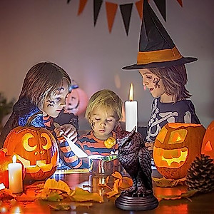 Bird Candle Holders, Candlestick Holders, Vintage Candle Holder Halloween Decorations Candlesticks Resin Decorative Owl Figurine Candle Holders for Table Centerpieces