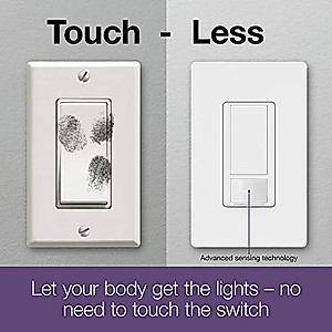 Lutron Maestro Motion Sensor Switch | 5A, Single-Pole or Multi-Location | MS-OPS5M-WH, White