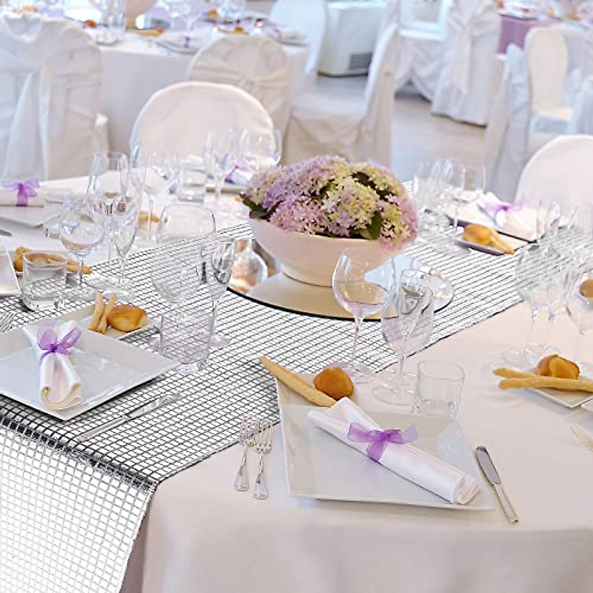 2 Pcs 14 x 72 Inches Glitter Disco Party Table Runner 70s Disco Party Table Cover 70s Birthday Party Supplies The 70s Dance Party Disco Theme Party 80s Hip Hop Party Decoration and Supplies for Table