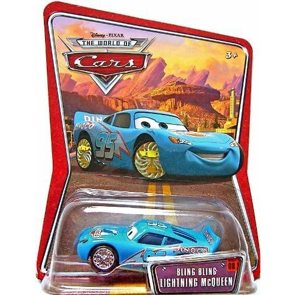 Disney Pixar Cars Bling Bling Lightning McQueen - Metal Series 1:55 Scale