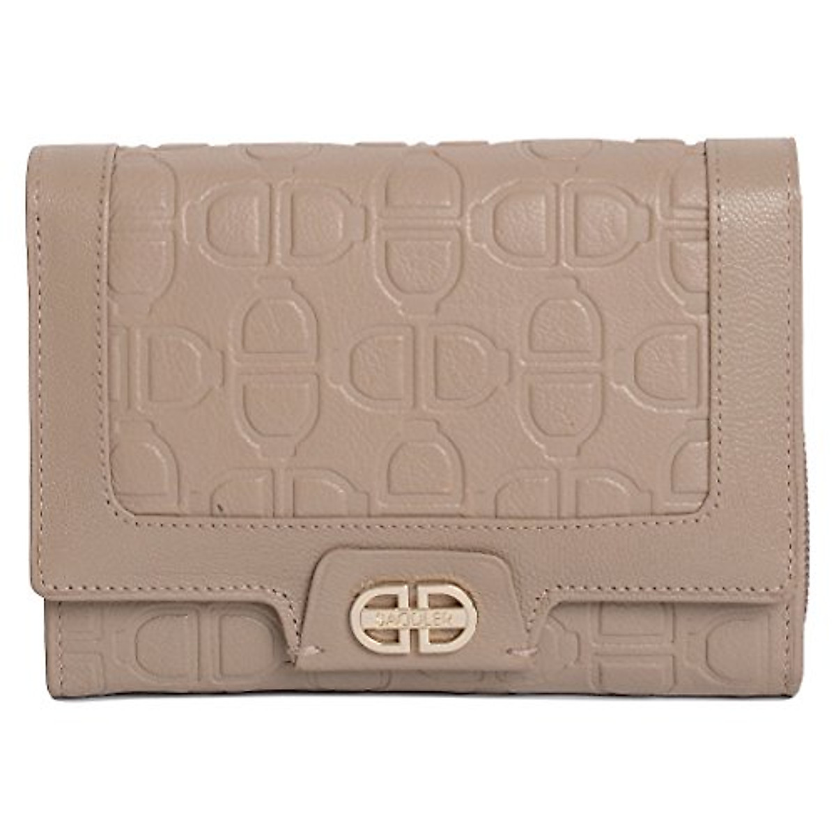 SADDLER Womens Medium Leather Credit Card Coin Purse Wallet with Zip |Gift Boxed - Putty Grey