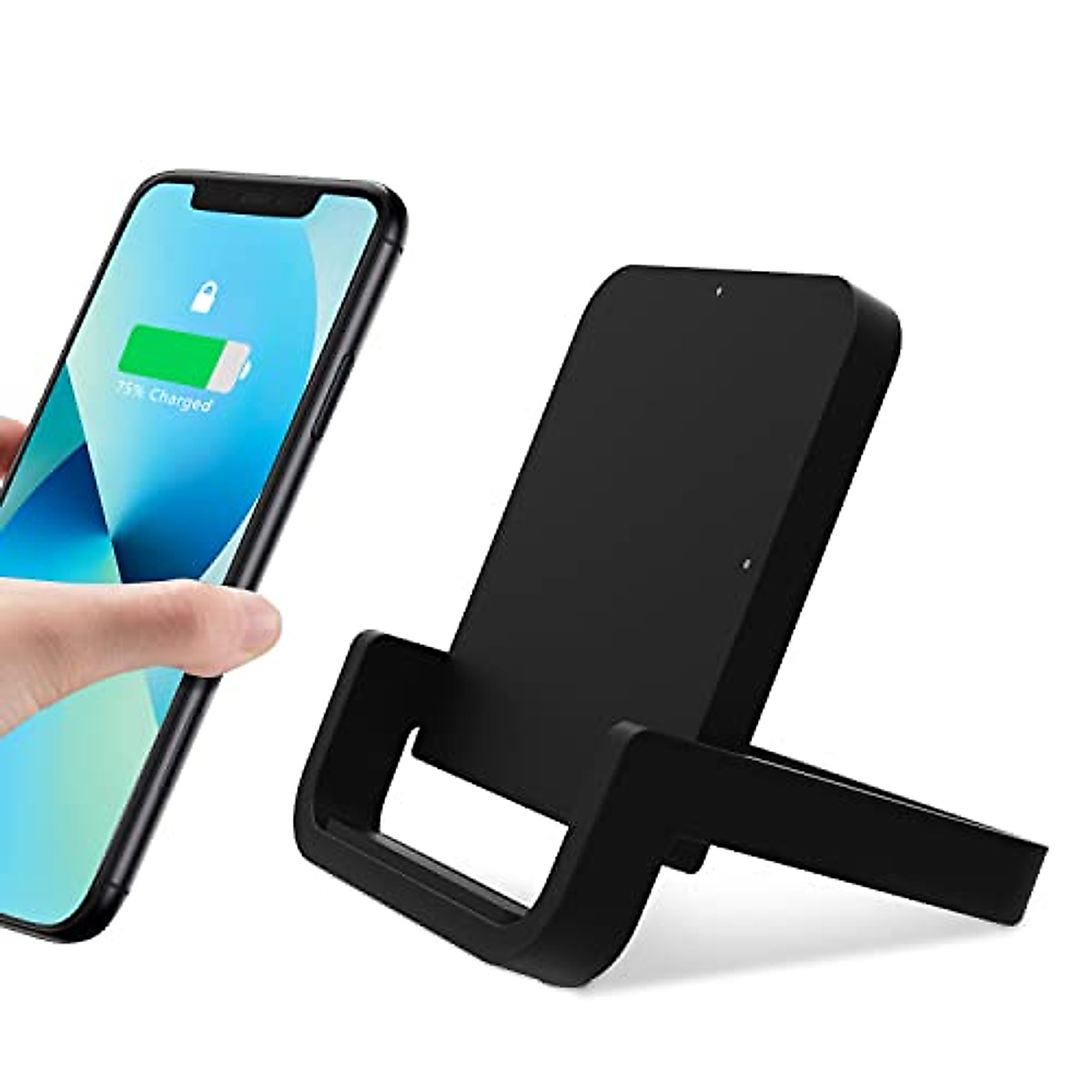 BUBEYYIE Fast Wireless Charger 10W Charging Stand Compatible with iPhone 13 12 11 Pro XR XS X 8 Plus Samsung Galaxy S20 S10 Note 20 10 Google LG and Other Cell Phones…